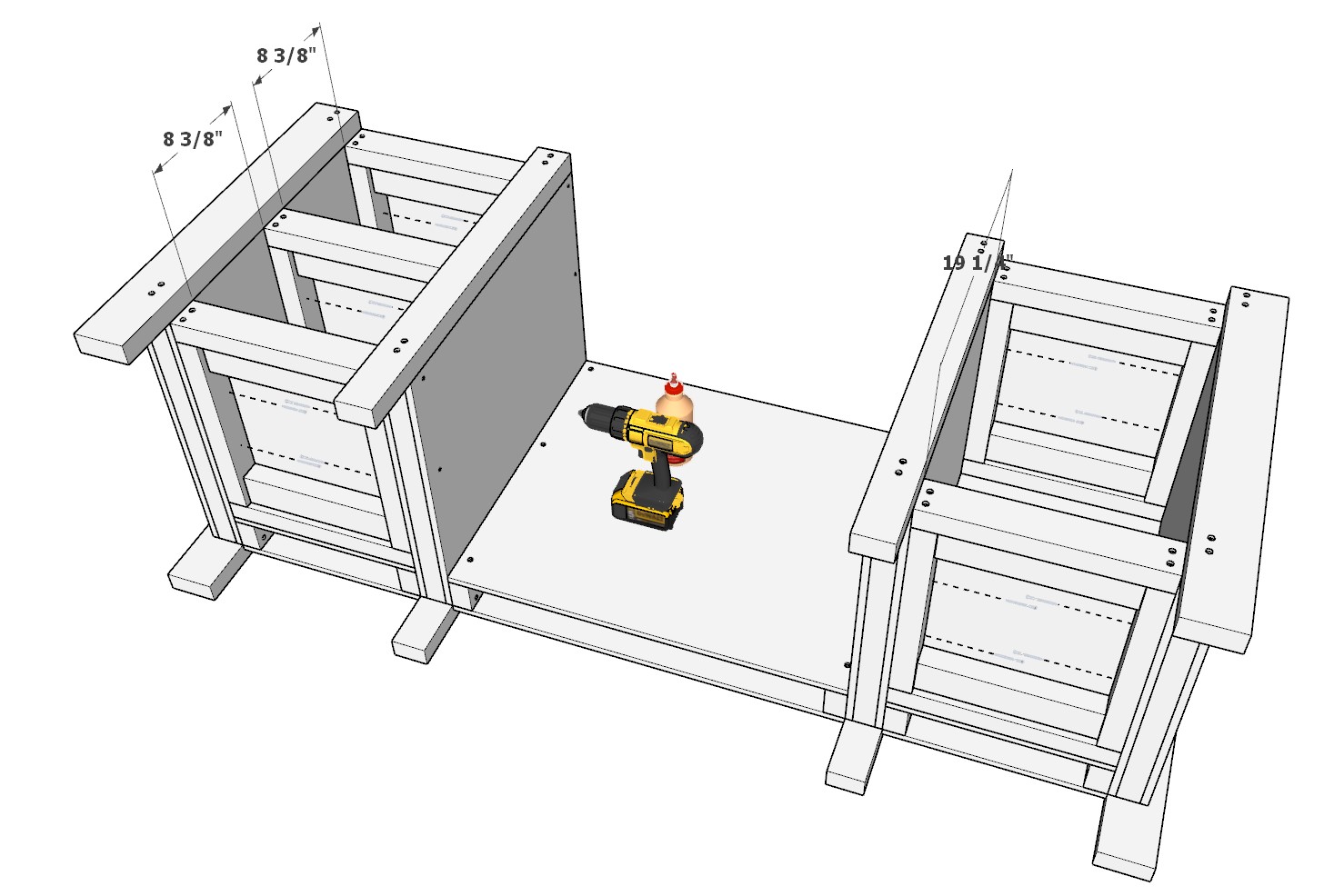 Easy DIY Desk plan - DIY projects plans