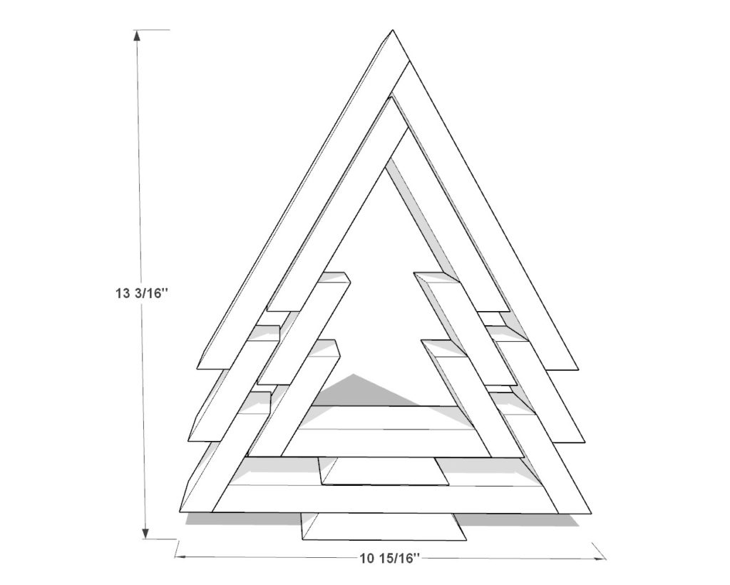 Beginner-Friendly DIY Nested Christmas Trees Plan - DIY projects plans